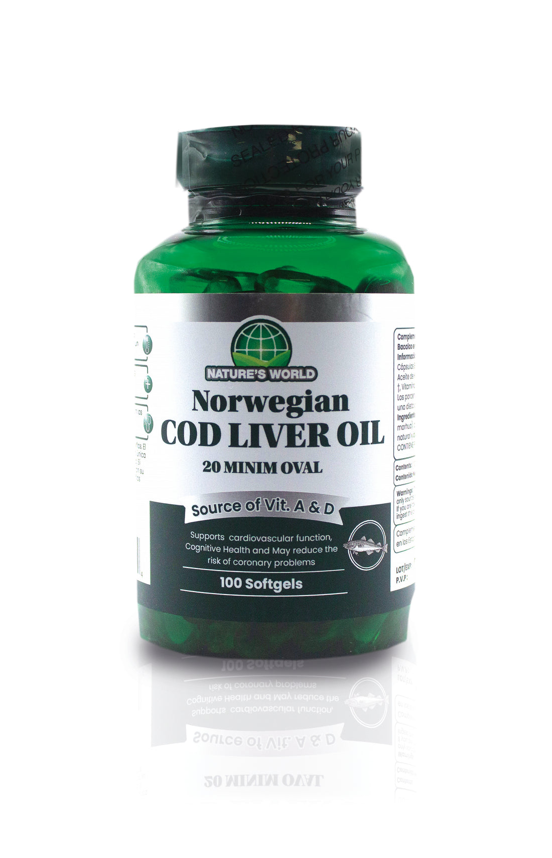 COD LIVER OIL 20 MINIM X100 – El Paraíso Vegetal