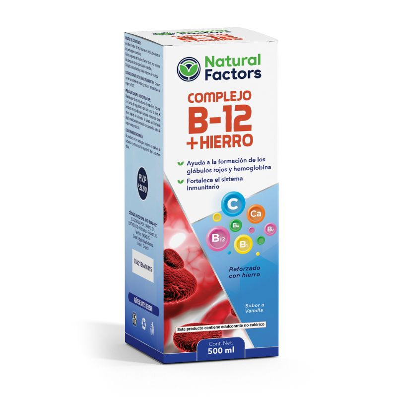 COMPLEJO B-12 + HIERRO JARABE 500ml – El Paraíso Vegetal