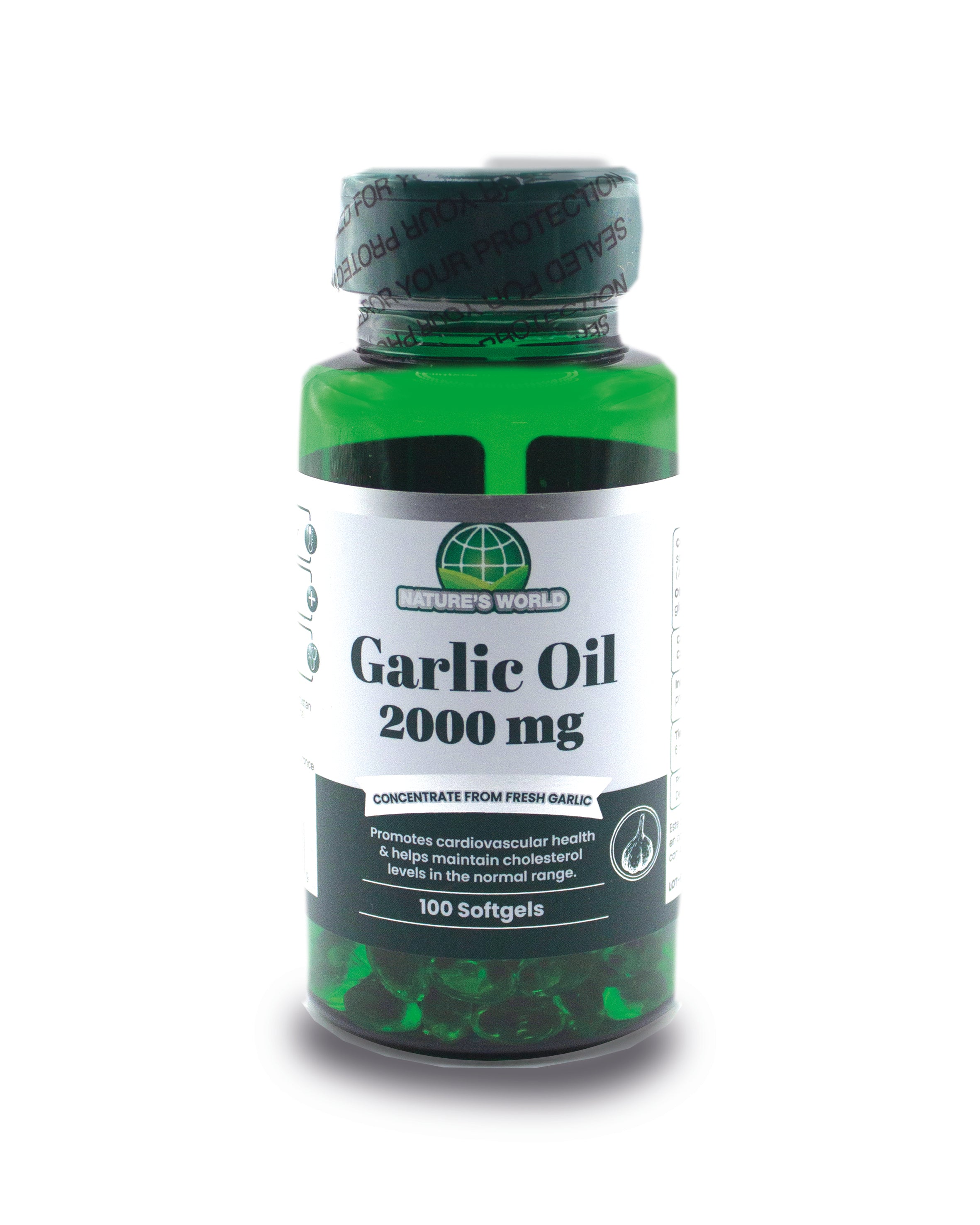 GARLIC OIL 2000MG X100 – El Paraíso Vegetal