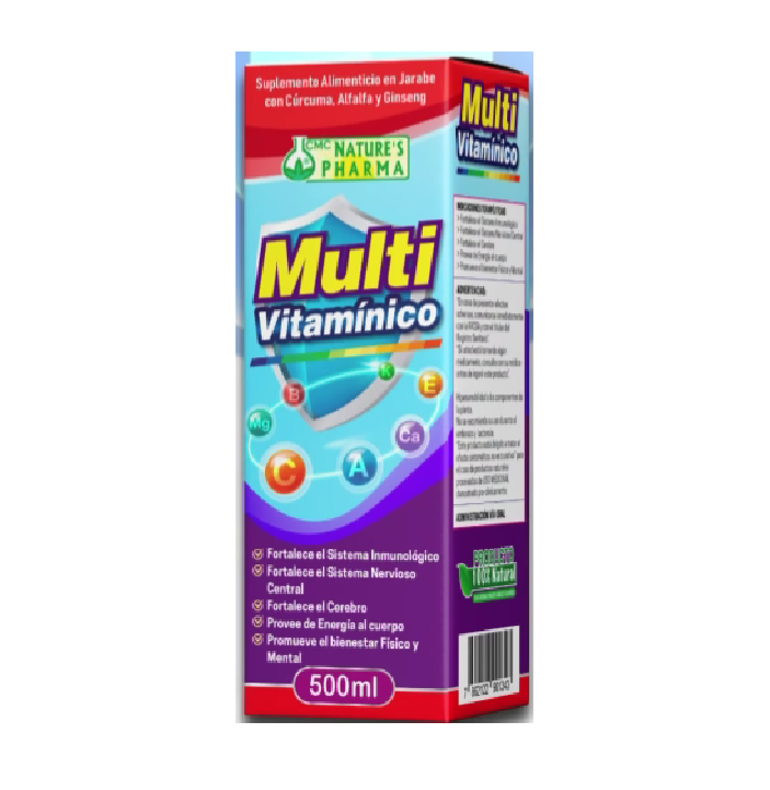 MULTIVITAMÍNICO JARABE 500ml – El Paraíso Vegetal