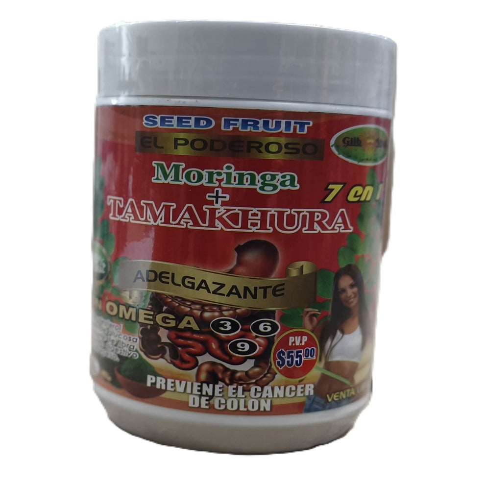 TAMAKURA PITAHAYA MORINGA CURCUMA (7 EN 1) POTE 500gr – El Paraíso Vegetal