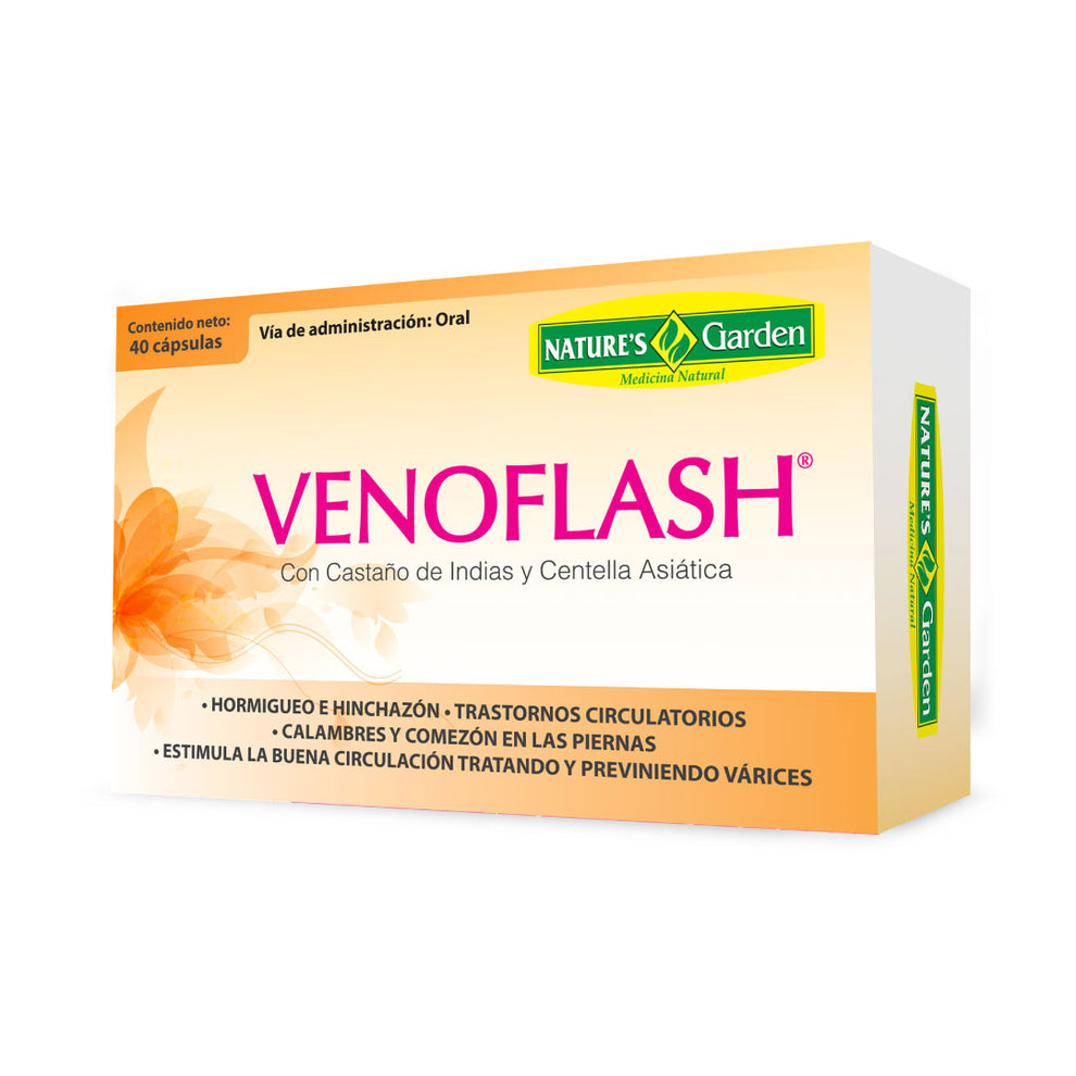 VENOFLASH *40 CÁPSULAS – El Paraíso Vegetal