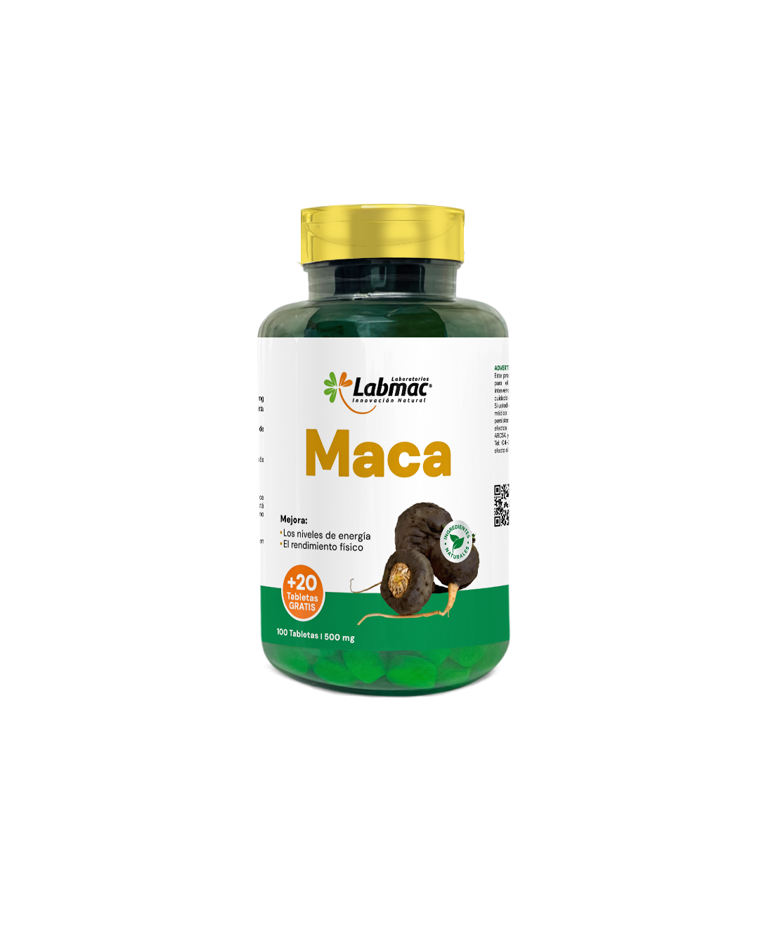 MACA *120 TABLETAS – El Paraíso Vegetal