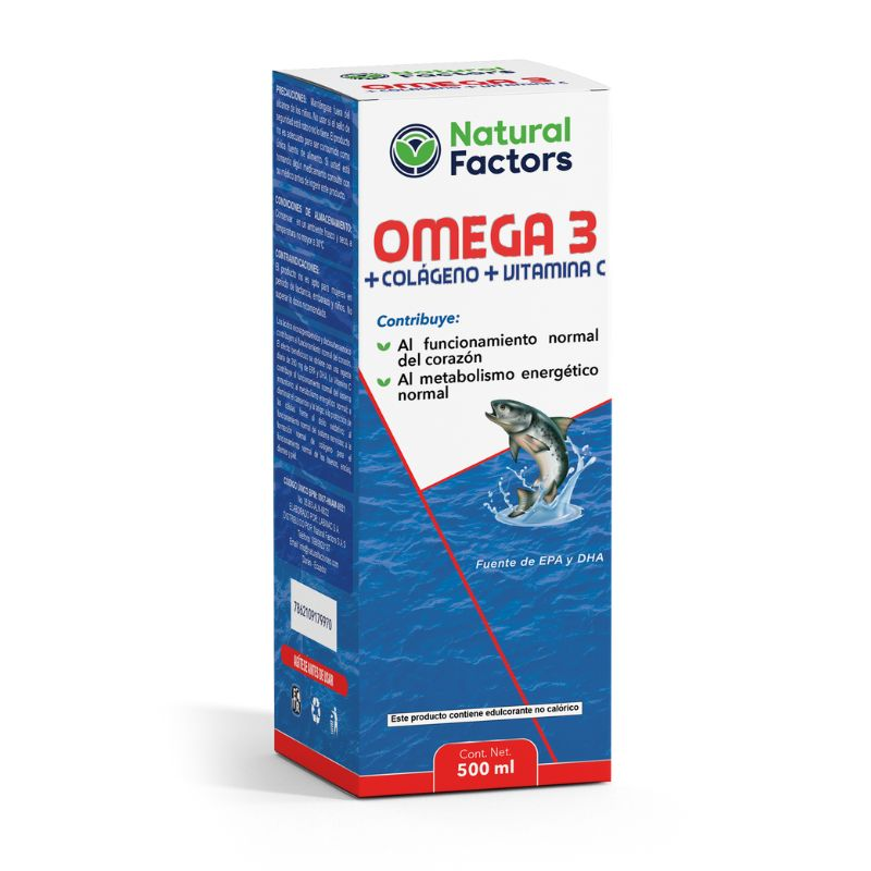 OMEGA 3 + COLAGENO + VITAMINA C JARABE 500ml – El Paraíso Vegetal